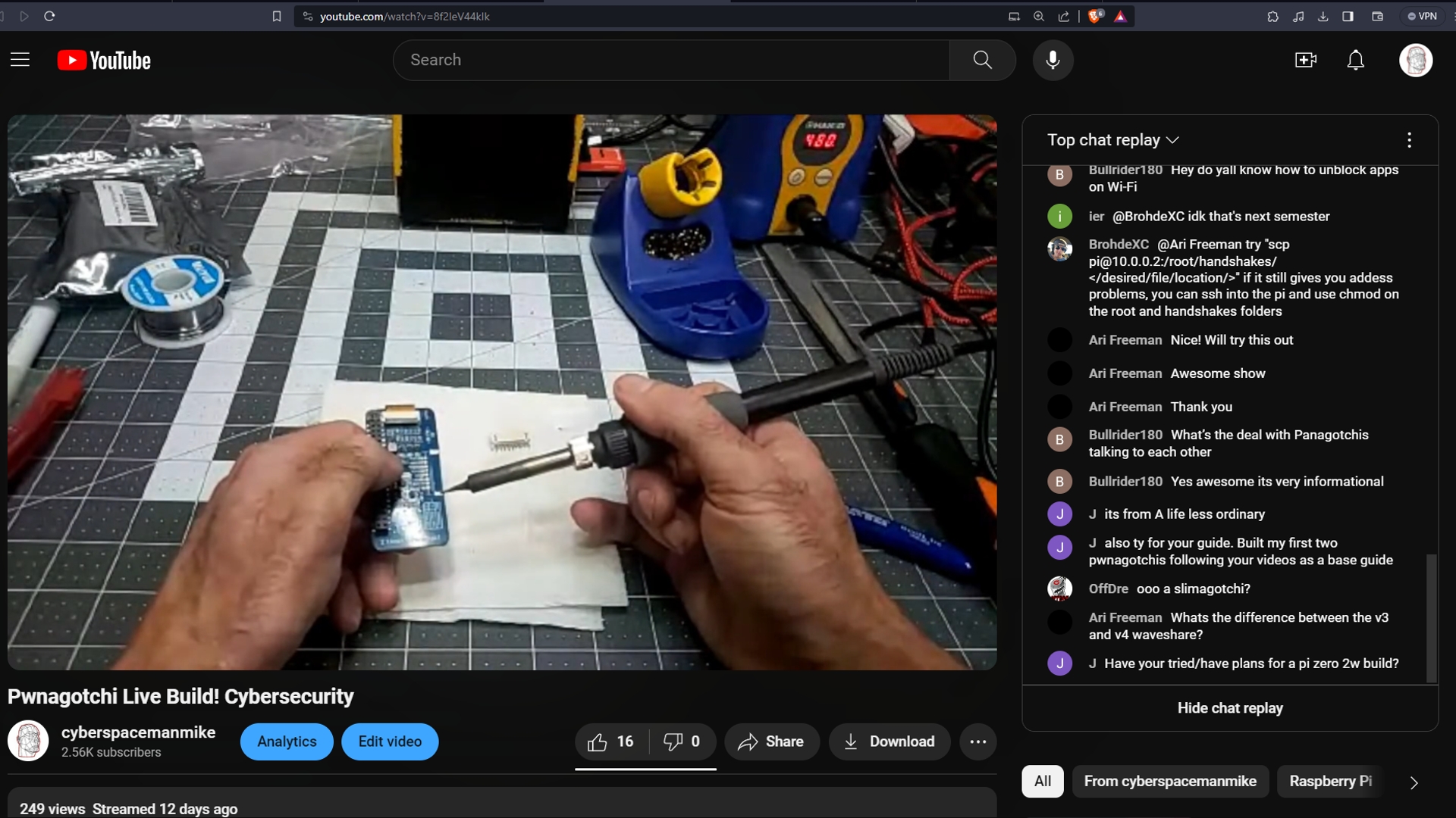Pwnagotchi Build Livestream! - cyberspacemanmike